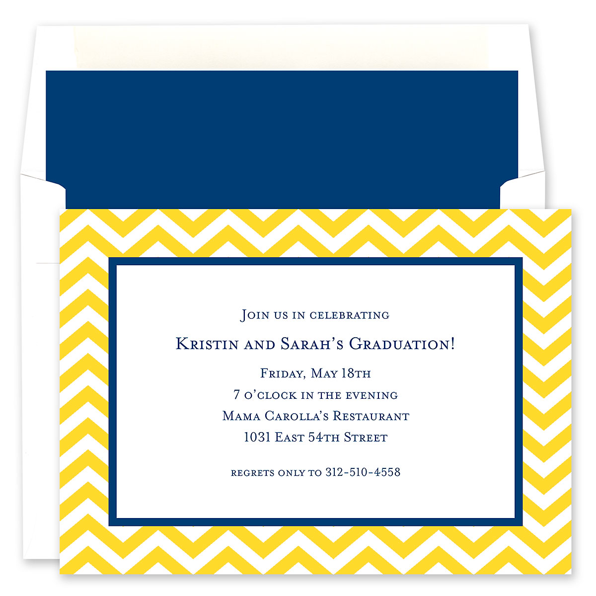 Chevron Invitation | Fine Stationery