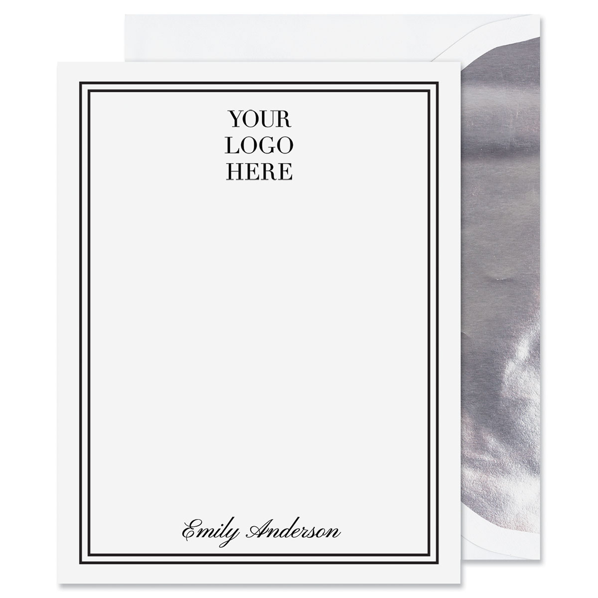 Your Logo Flat Card | Fine Stationery