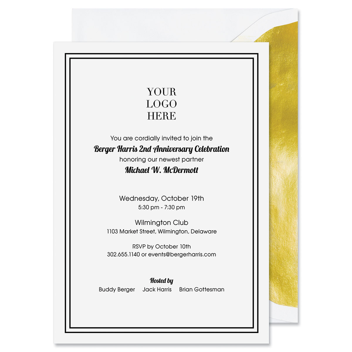 Formal Business Event Invitation