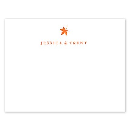 Autumn Leaves Flat Card 111457 | Fine Stationery