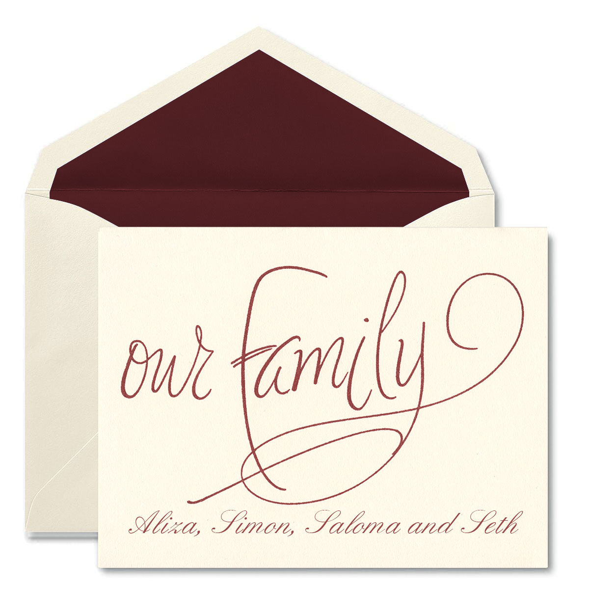 Our Family Note Card | Fine Stationery