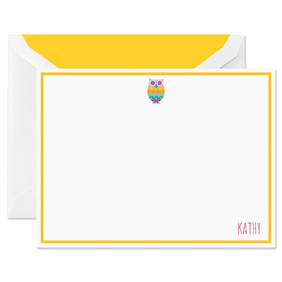 Hoot Loop Flat Card | Fine Stationery