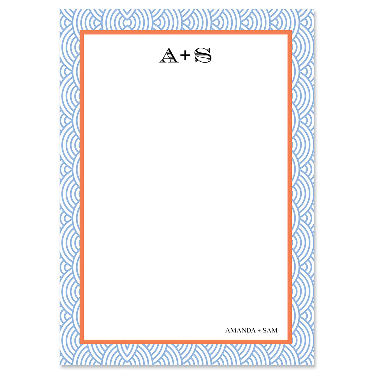 Waves of Blue Note Pad | Fine Stationery
