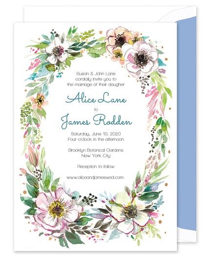 Rustic Floral Invitation | Fine Stationery