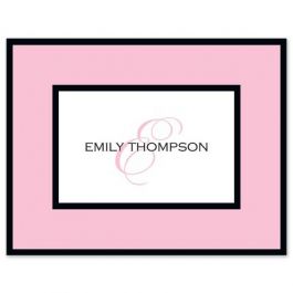 Pink Frame Note Card | Fine Stationery
