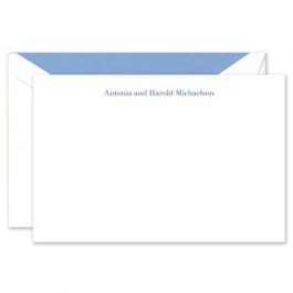 Simple White Flat Card | Fine Stationery