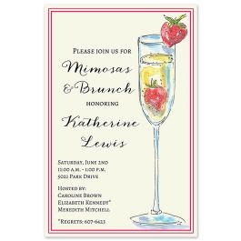 Tall Mimosa Invitation | Fine Stationery