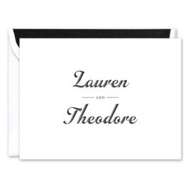 Traditional Flair Note Card | Fine Stationery