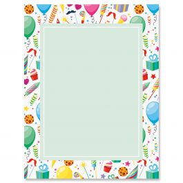 Surprise Party Birthday Letter Papers | Fine Stationery