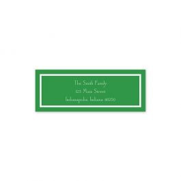 Classic Kelly Address Label | Fine Stationery