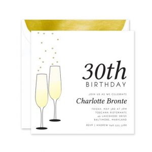 Birthday Milestone Invitations | Fine Stationery