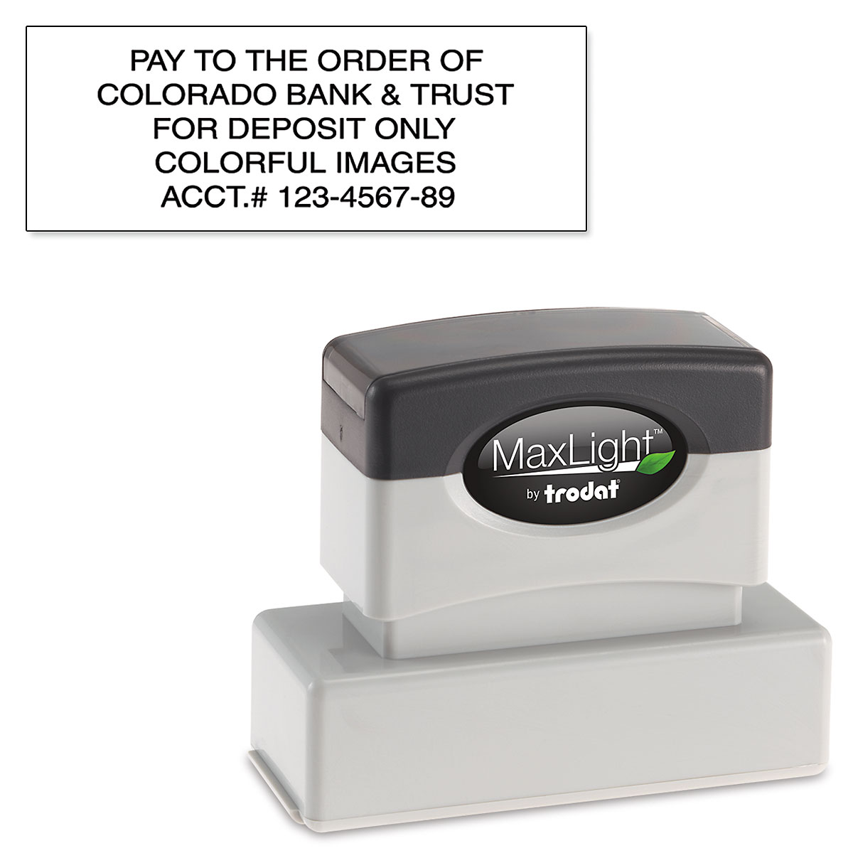 Deposit Custom Address Stamp 477864 | Fine Stationery