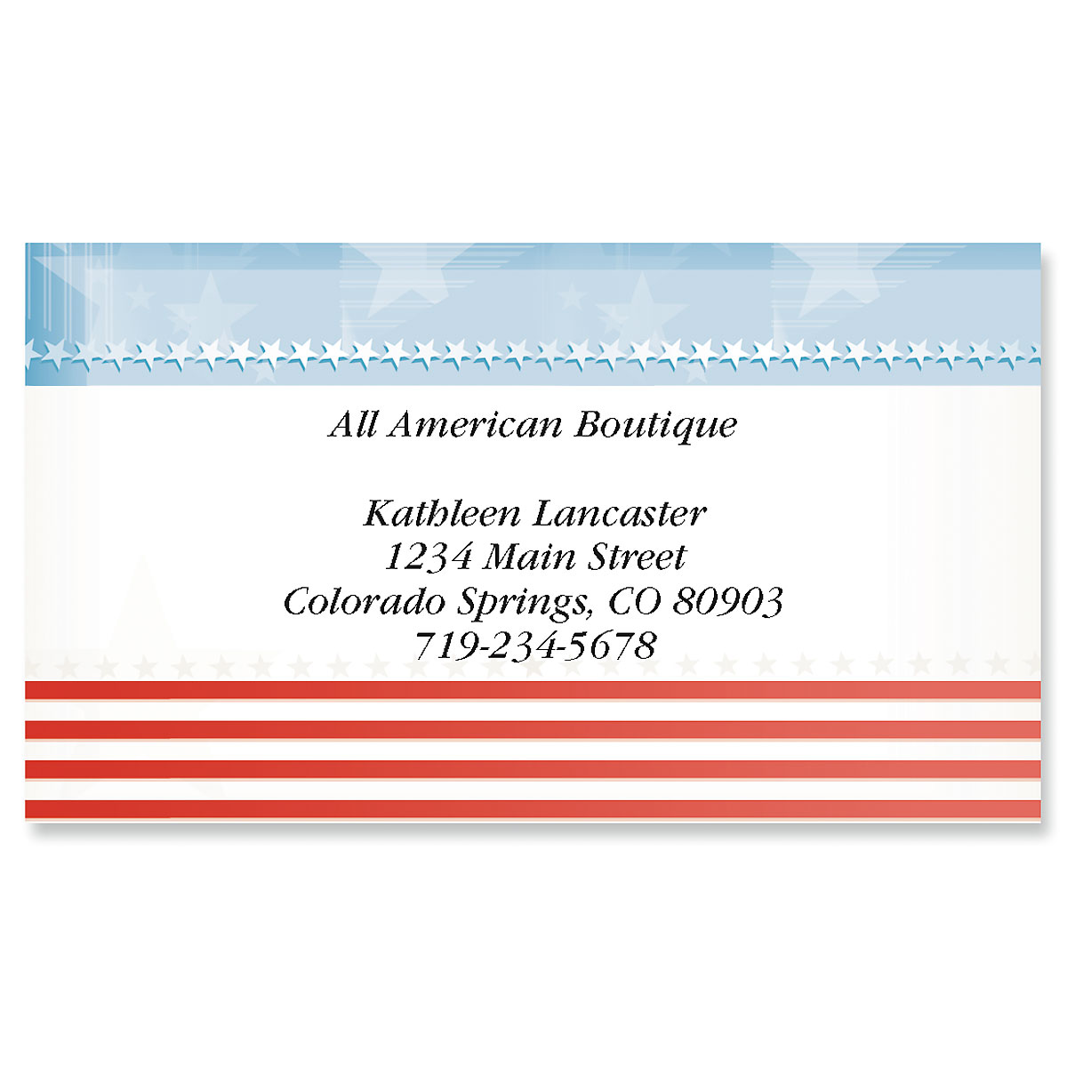 Patriotic Business Cards | Fine Stationery