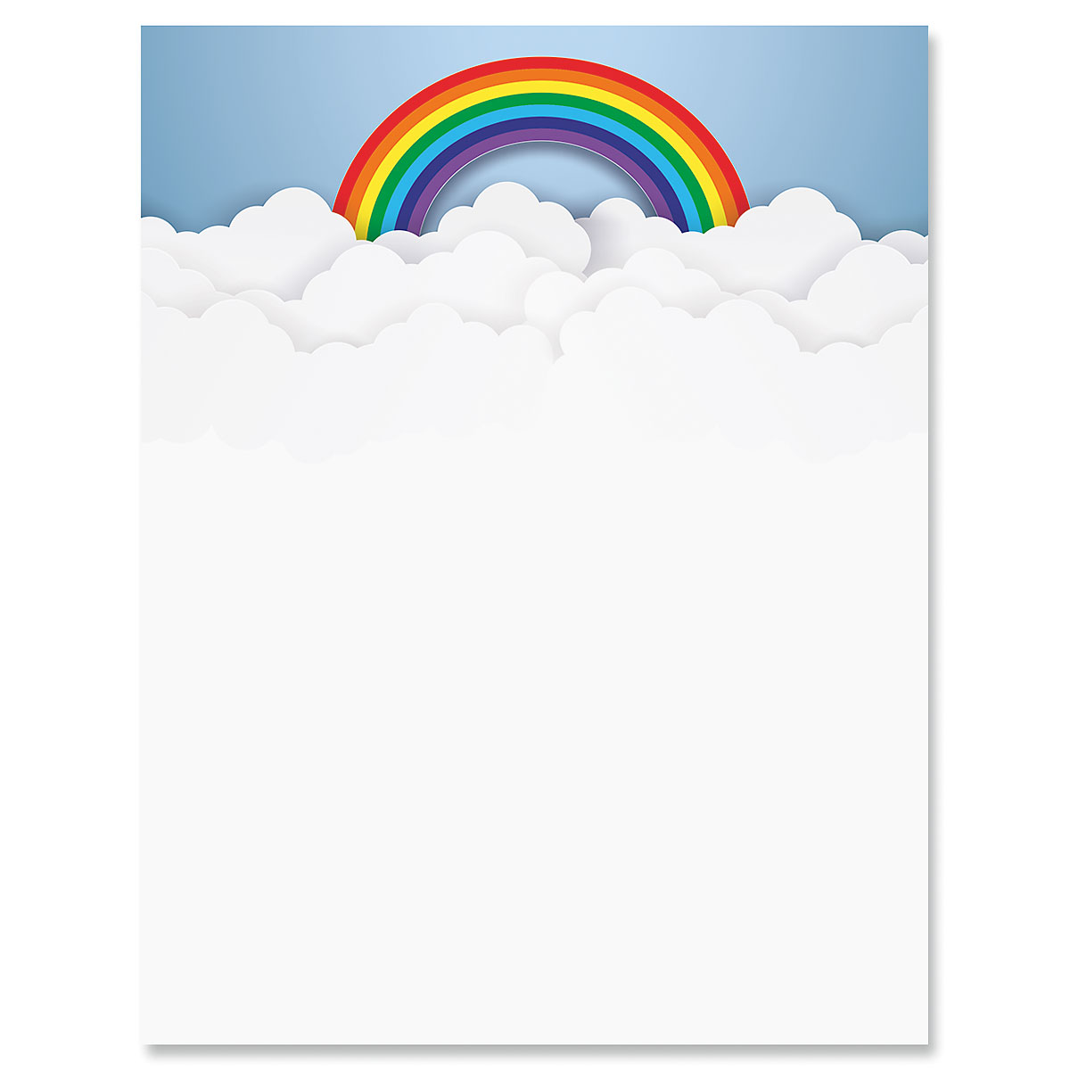 Rainbow in the Clouds Letter Papers | Fine Stationery