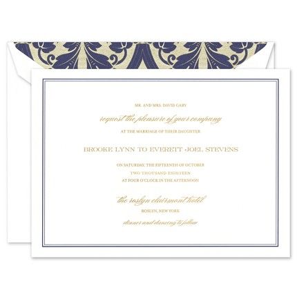 Versailles Invitation | Fine Stationery