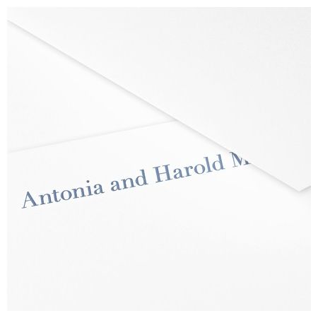 Simple White Flat Card | Fine Stationery