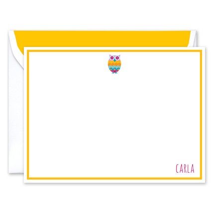 Hoot Loop Flat Card | Fine Stationery