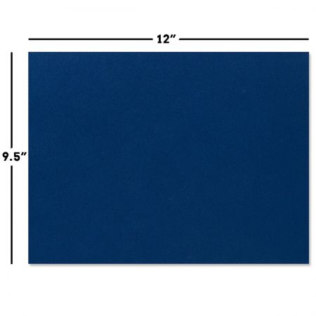 Plain Blue Award Certificate Jacket | Fine Stationery
