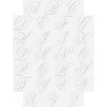 Brushed Initial Personalized Note Cards | Fine Stationery