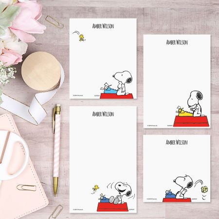 Snoopy's Typewriter Note Pad Set | Fine Stationery