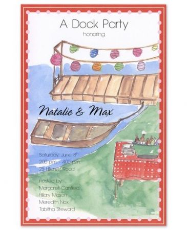 Party Dock Invitation | Fine Stationery