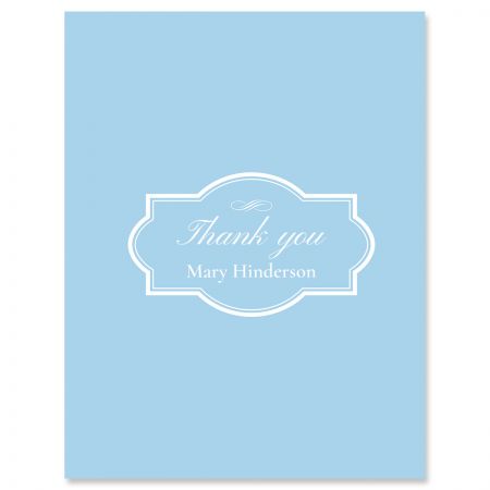 Light Blue Thank You Cards | Fine Stationery