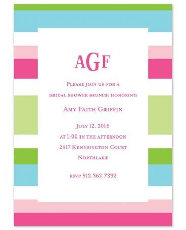 Preppy Espadrille Invitation | Fine Stationery