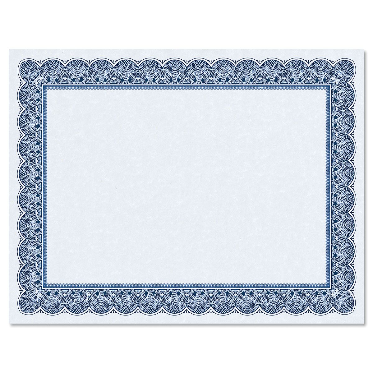Elite Blue Certificate Paper on Blue Parchment | Fine Stationery
