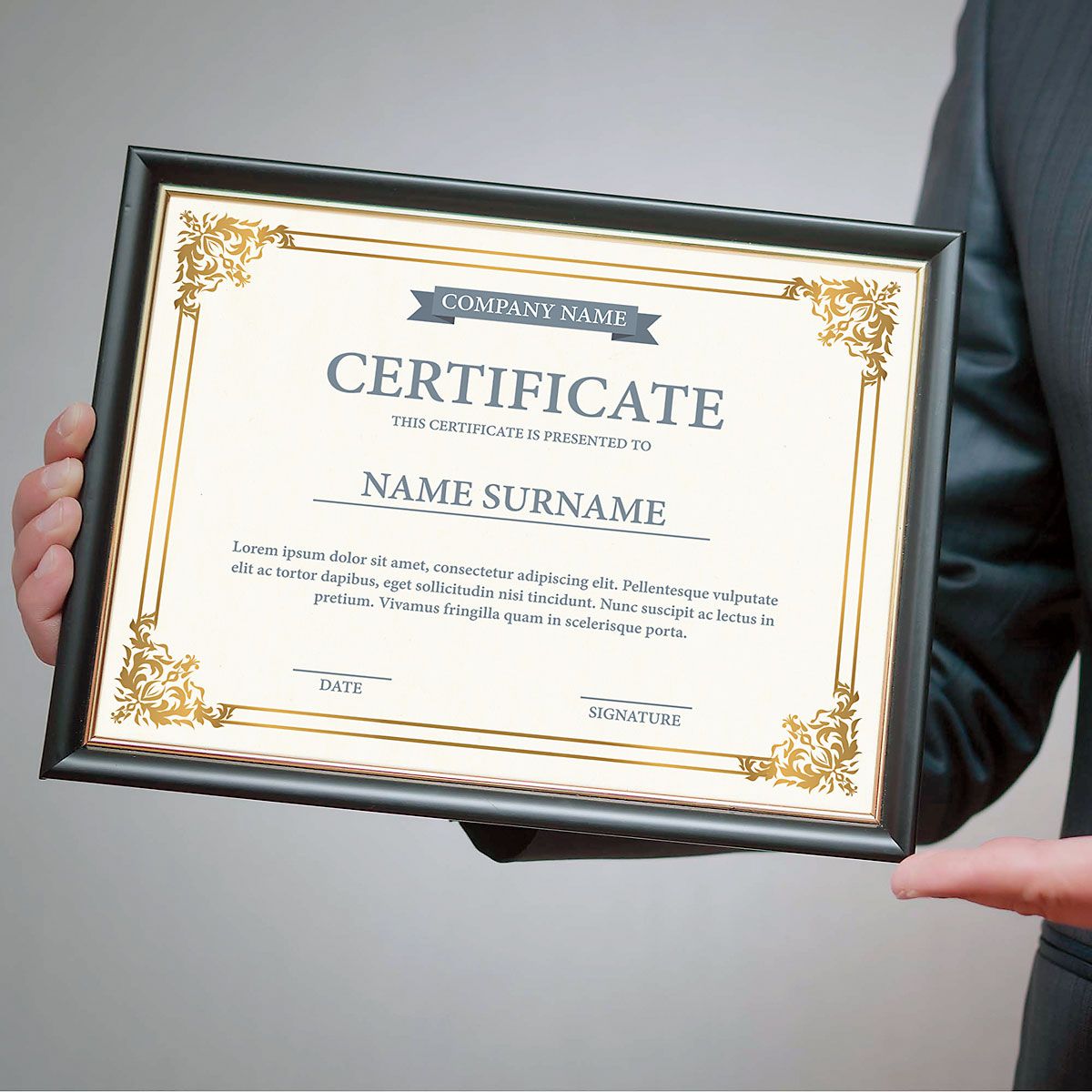 Empire Gold Certificate on White Parchment - Set of 50 | Fine Stationery