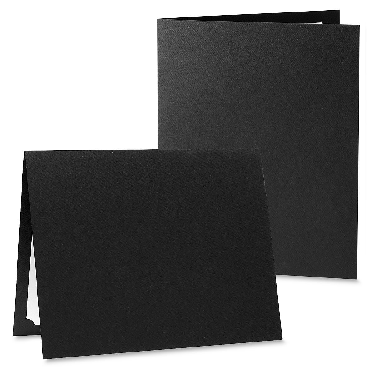 Plain Black Certificate Jacket | Fine Stationery