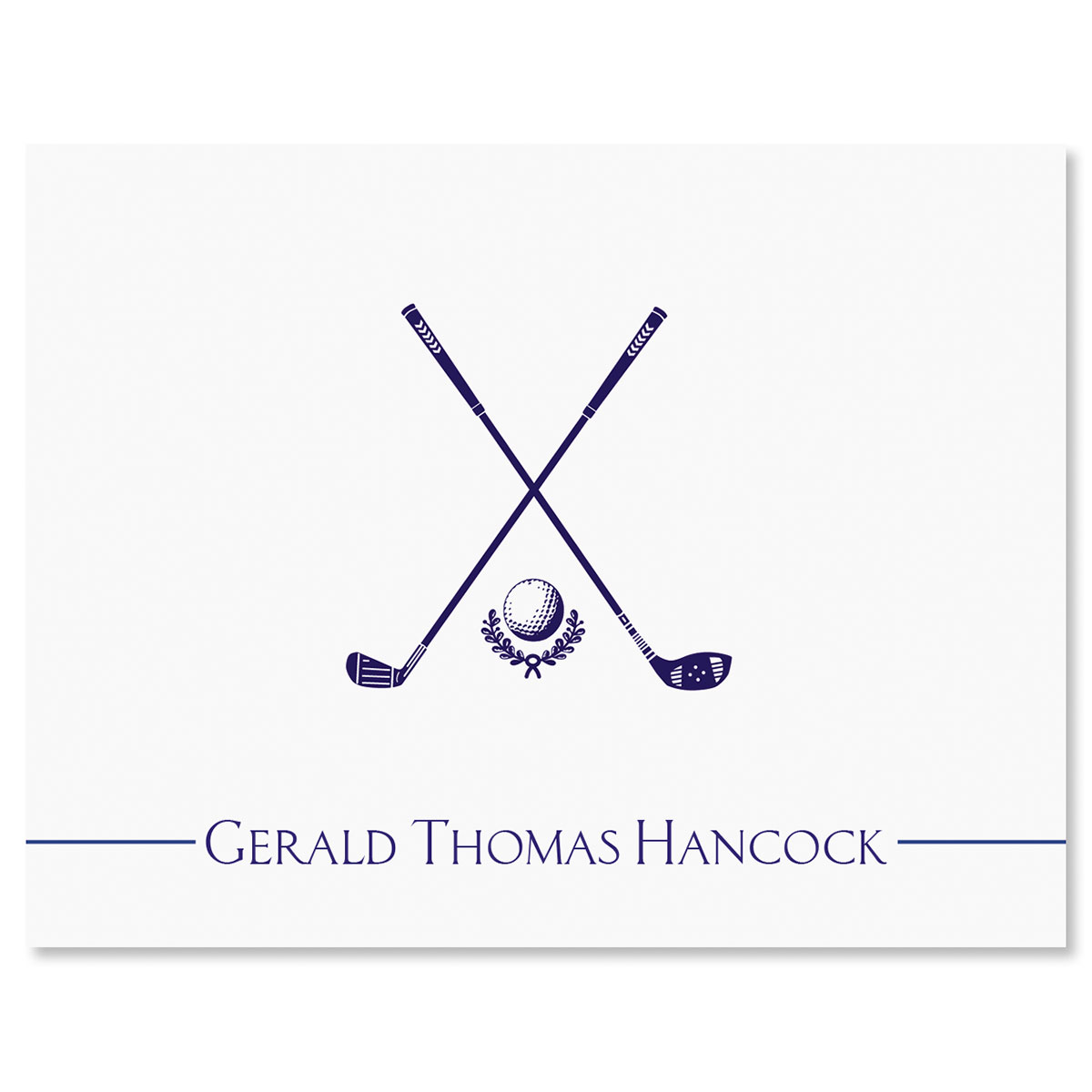 Golf Personalized Note Cards | Fine Stationery