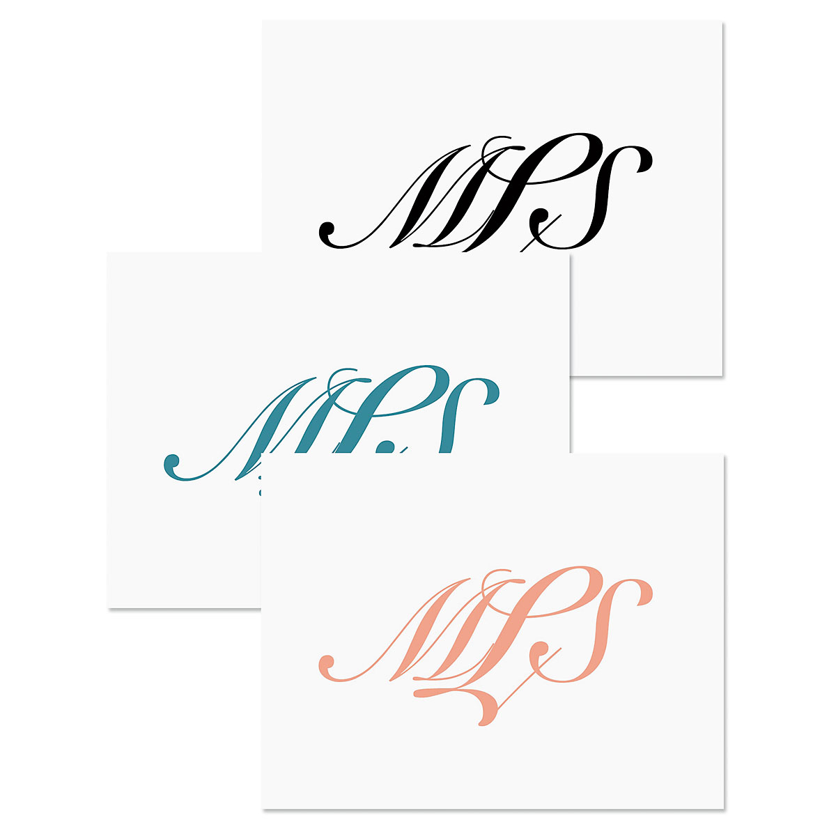 Elegant Monogram Personalized Note Cards | Fine Stationery