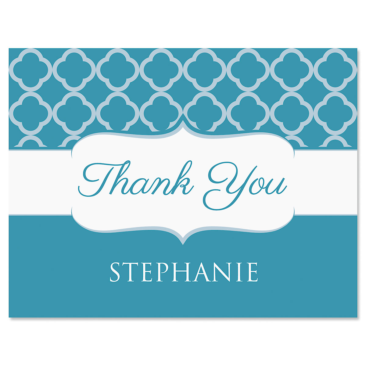 Renaissance Thank You Cards-Teal-613875A | Fine Stationery