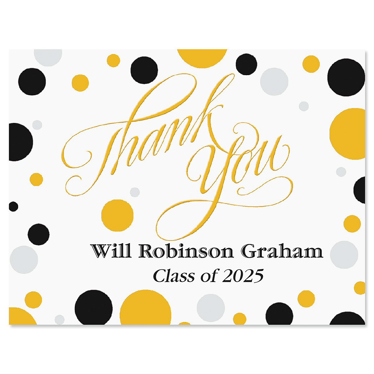 Grad Dots Graduation Thank You Note Cards 615380 | Fine Stationery