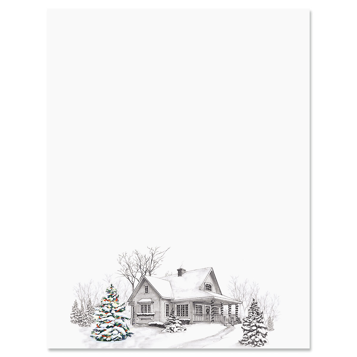 Winter Home Letter Papers | Fine Stationery