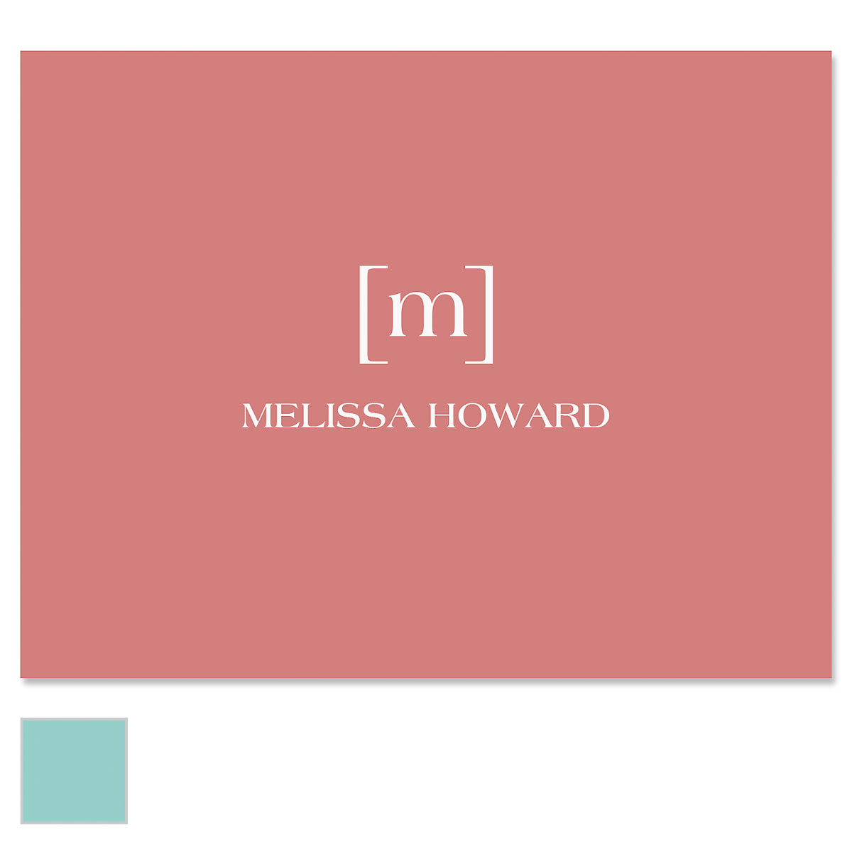 Bracket Monogram Note Cards | Fine Stationery