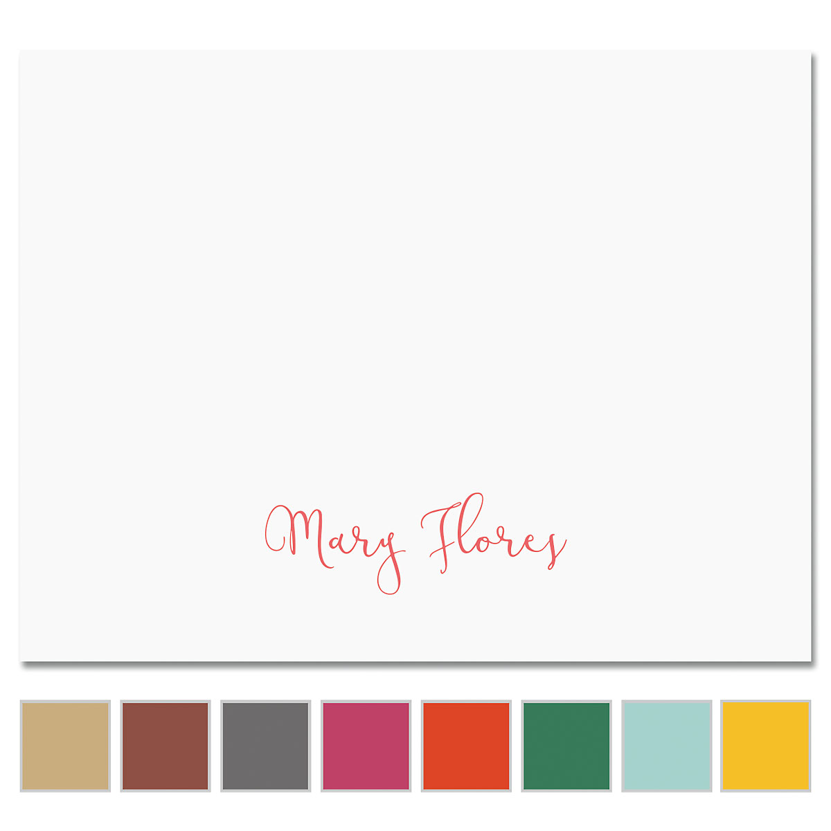 Simple Script Note Cards | Fine Stationery