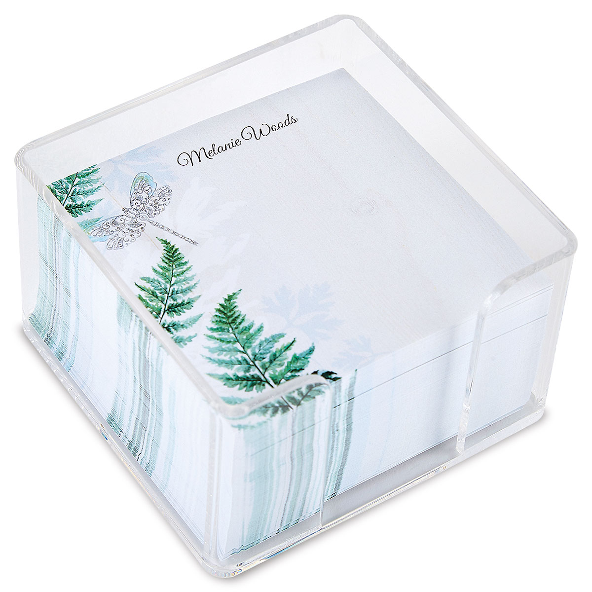 Forest Impressions Note Sheets in a Cube | Fine Stationery