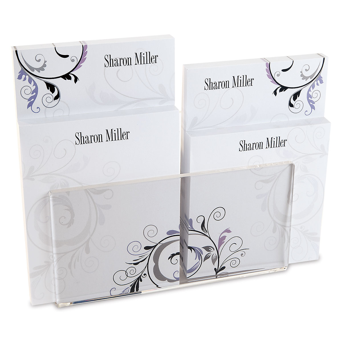 Black and Grey Fantasy Note Pad Set | Fine Stationery