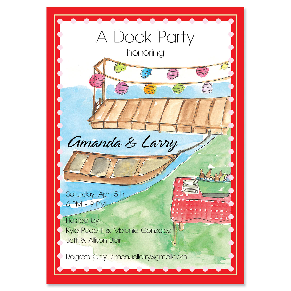 Party Dock Invitation | Fine Stationery