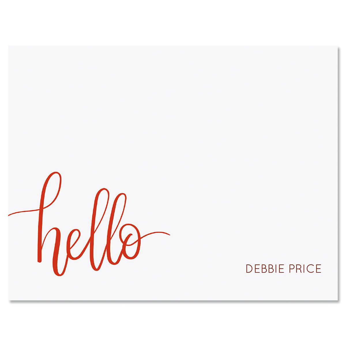Handwritten Hello Note Card | Fine Stationery