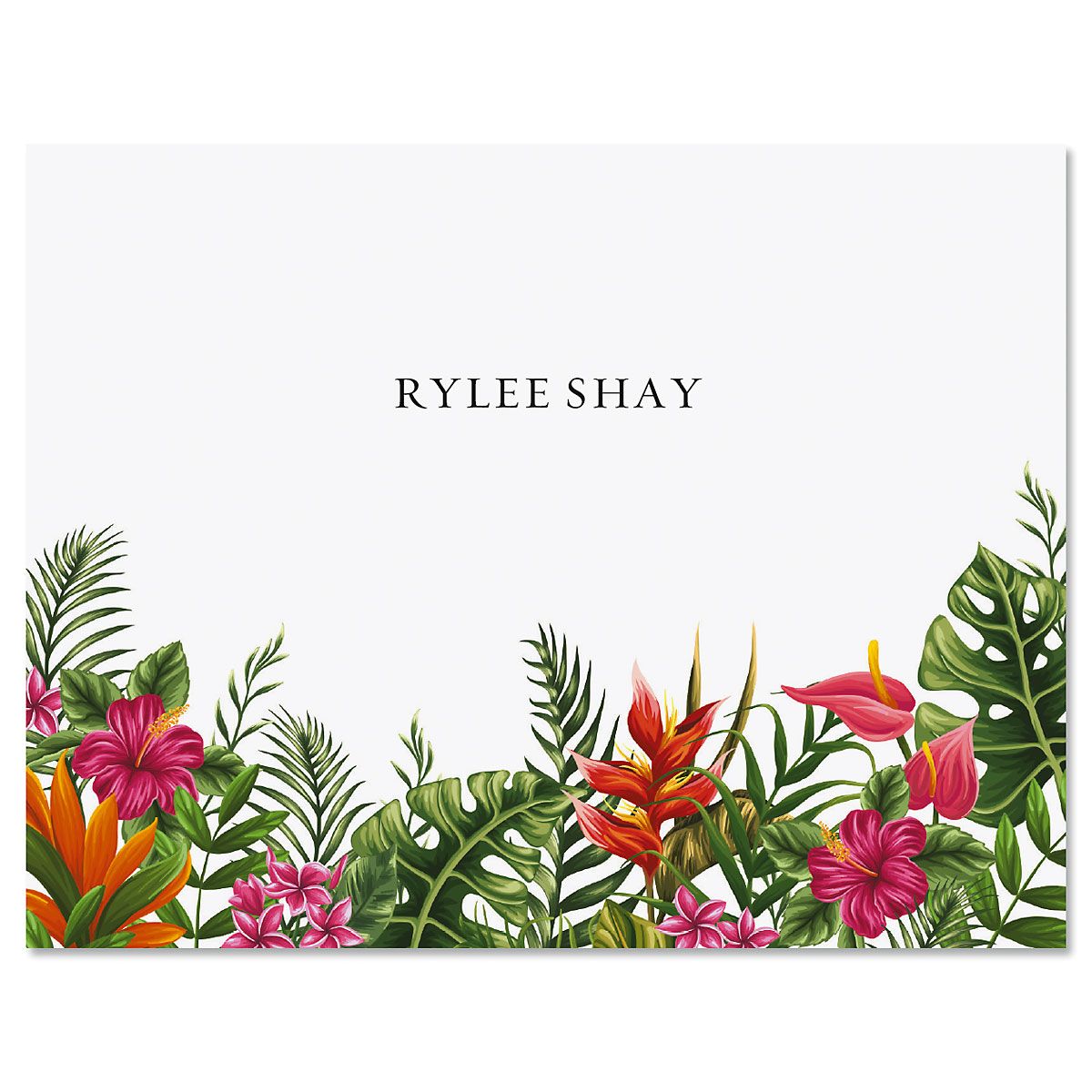 Tropical Foliage Note Cards | Fine Stationery