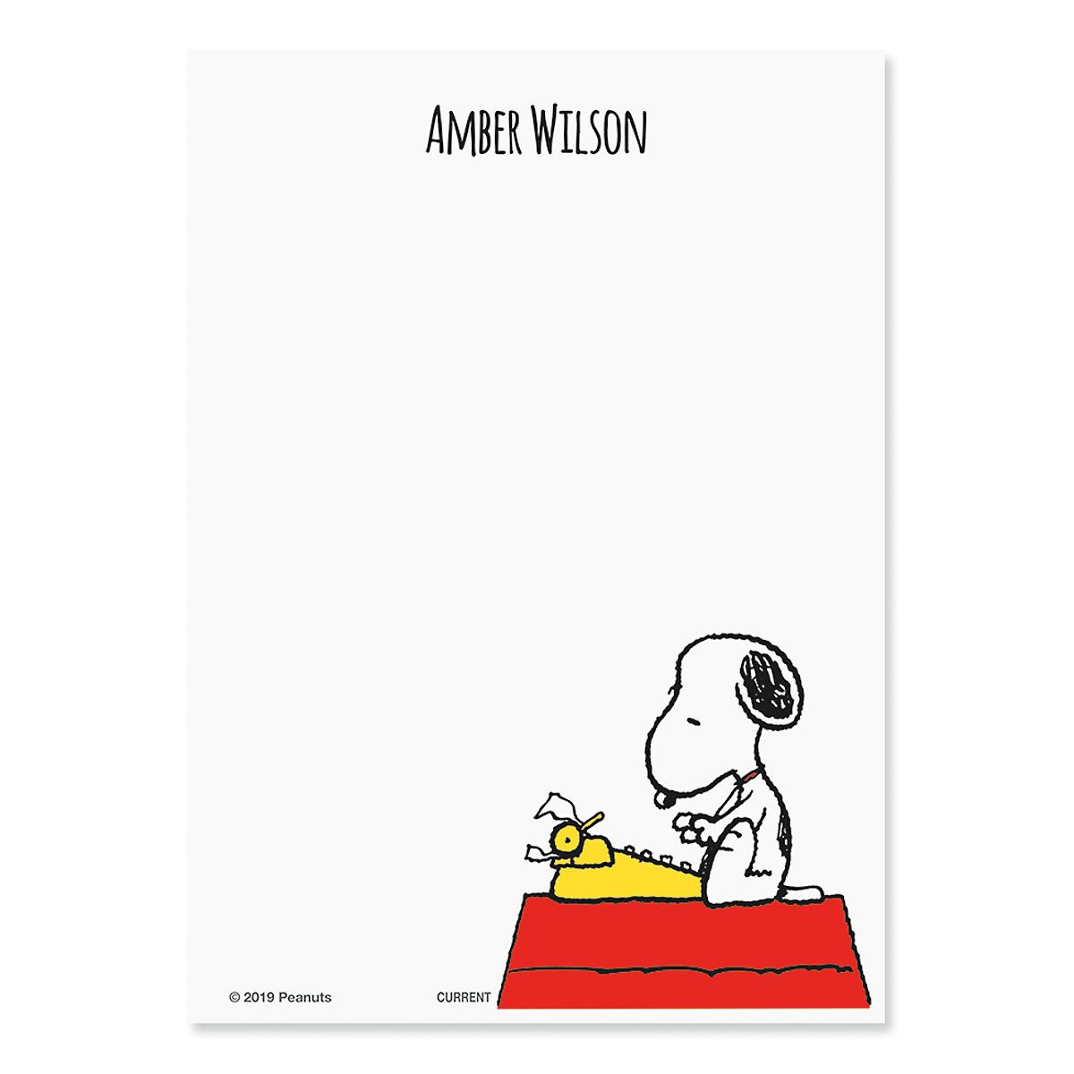 Snoopy's Typewriter Note Pad Set | Fine Stationery
