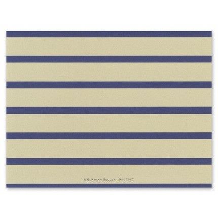Nautical Stripe Note Card | Fine Stationery