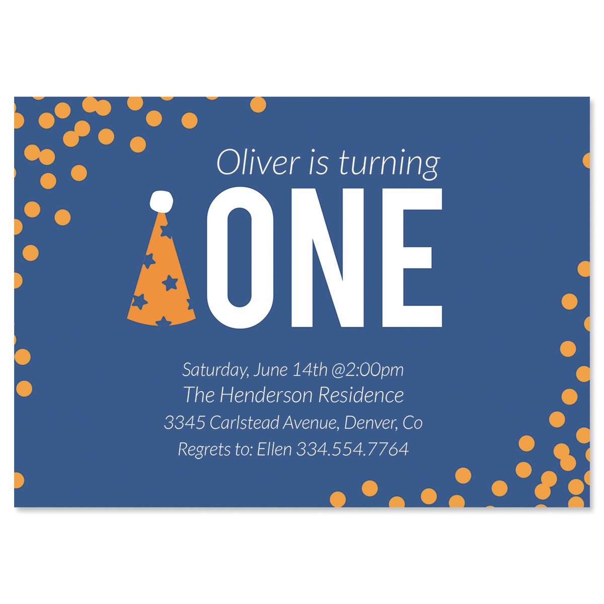 Party Hat Birthday Invitation | Fine Stationery