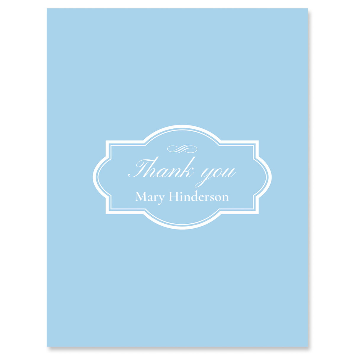 Light Blue Thank You Cards | Fine Stationery