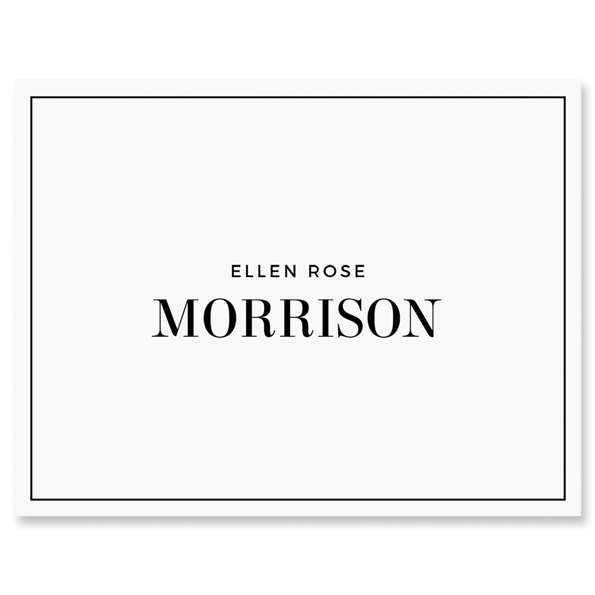 Thin Framed Note Card | Fine Stationery