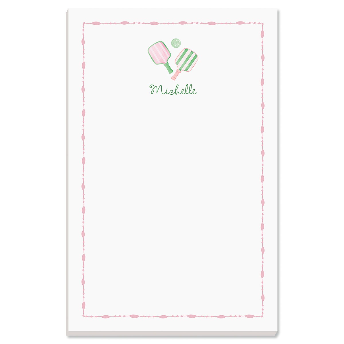 Pickleball Personalized Notepads | Fine Stationery