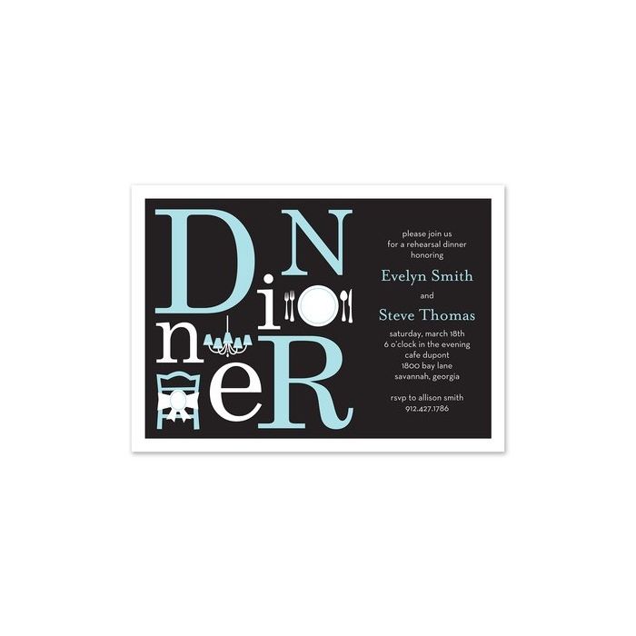 Dinner is Served Invitation | Fine Stationery