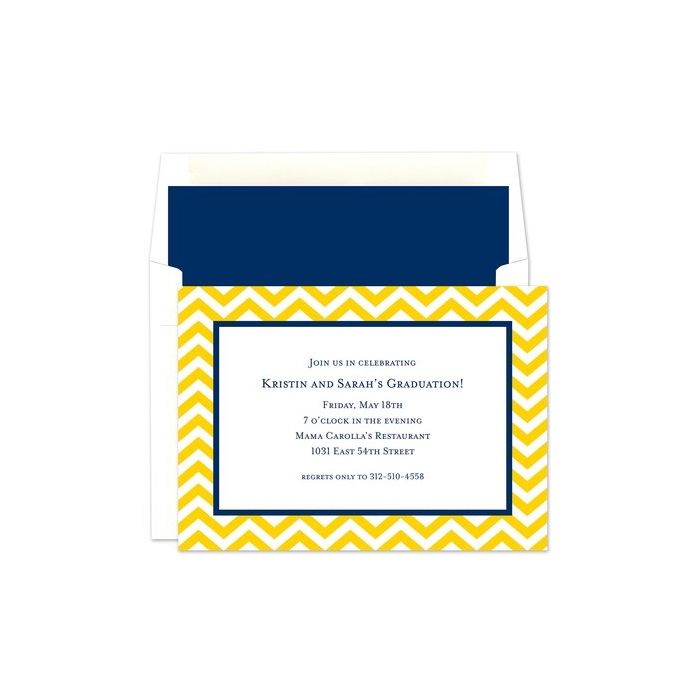 Chevron Party Invitation Templates